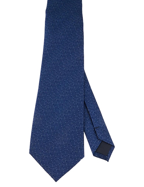Corbata Zanetti regular de seda estampado microprint para hombre 1