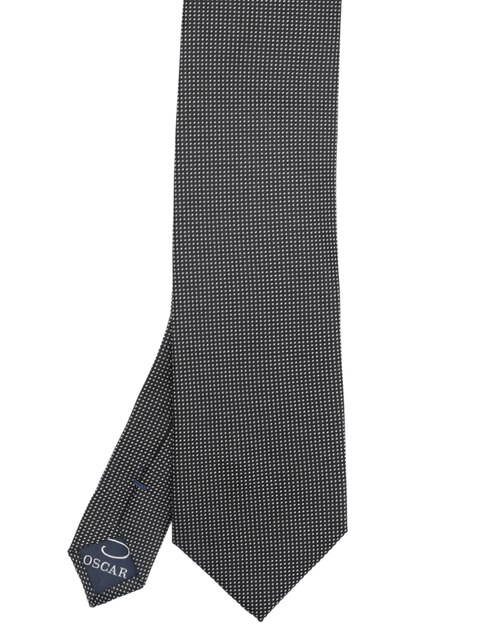 Corbata Oscar de la Renta regular seda estampado microprint para hombre 1