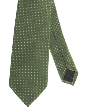 Corbata Scappino regular de seda estampado microprint para hombre